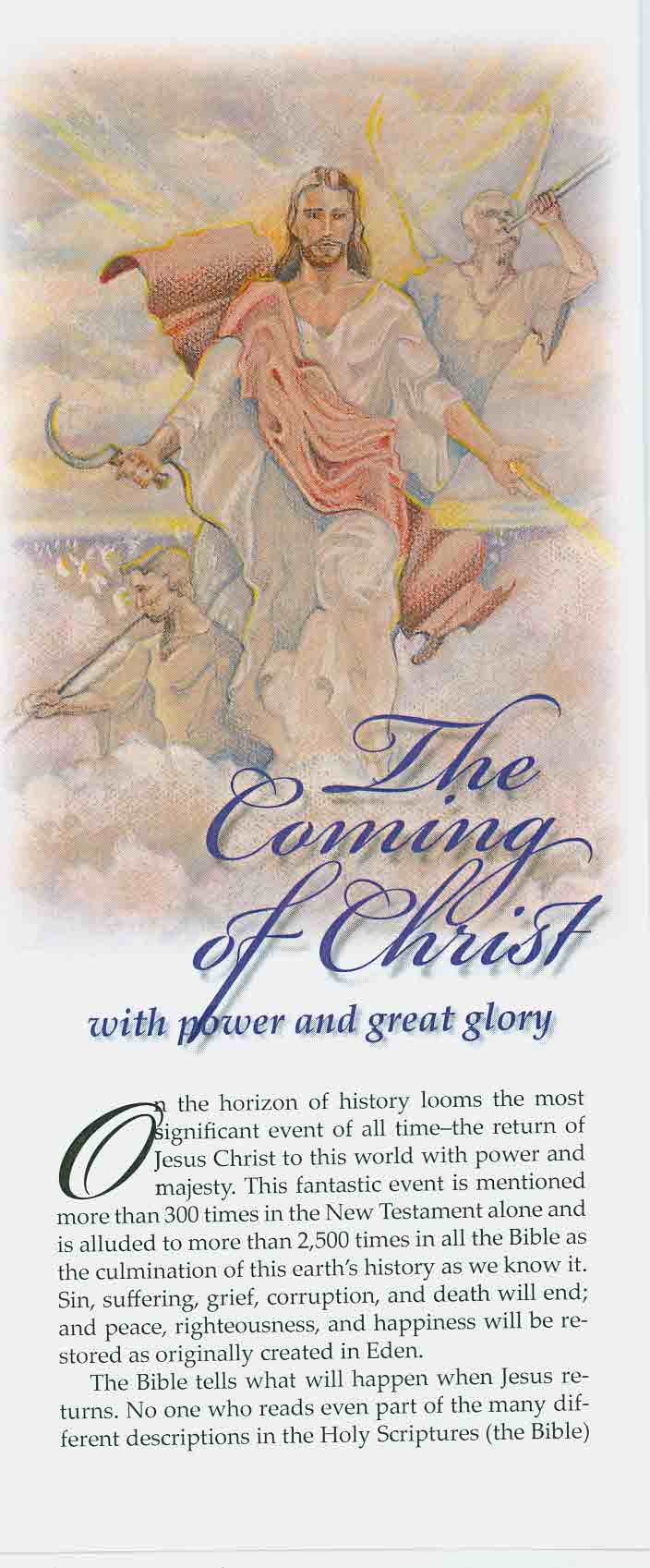 The Coming of Christ - International Missionary Society, American Union